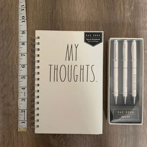 Rae Dunn | Office | Rae Dunn Small Spiral Notebook And Pens | Poshmark